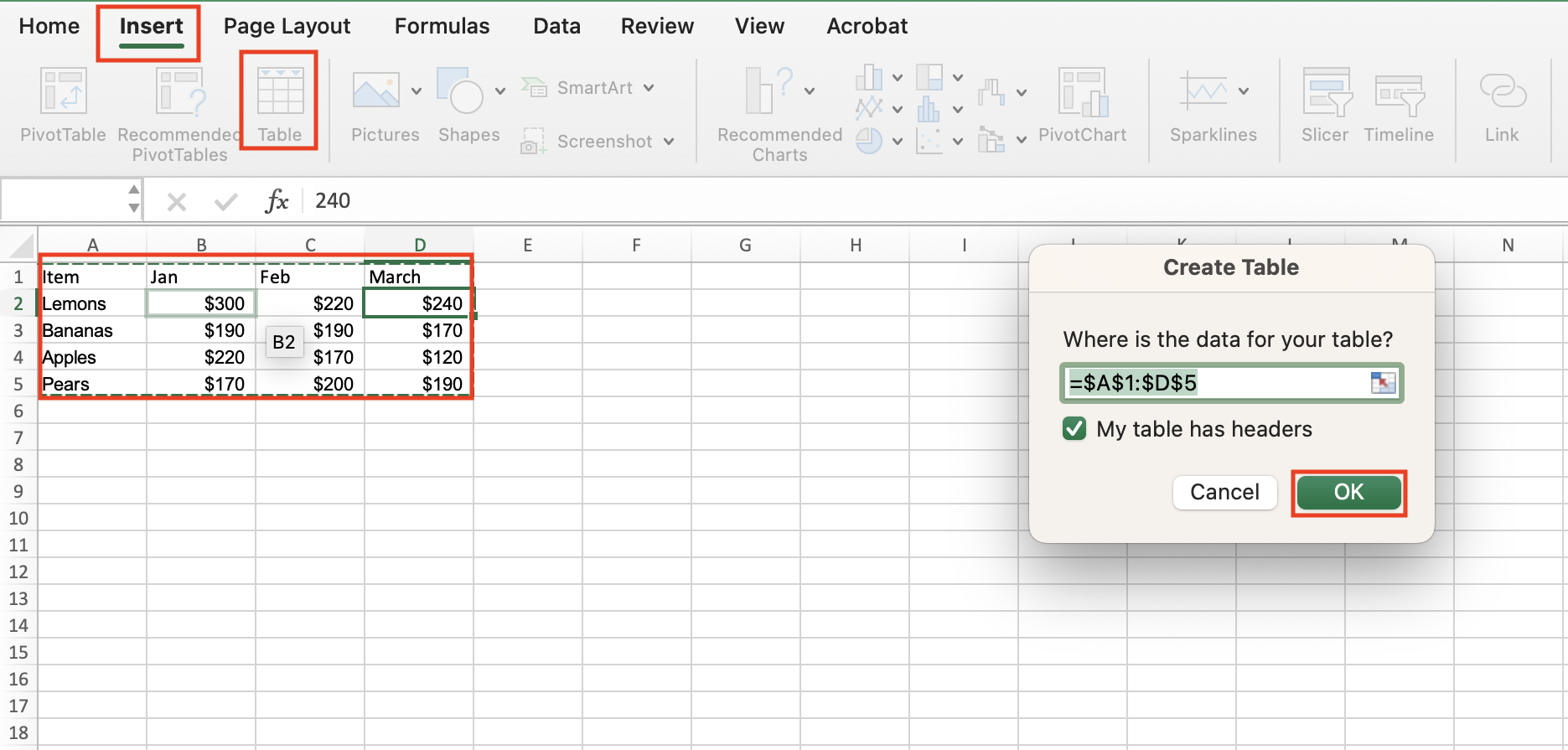 Excel basics: Get started with tables – Computerworld