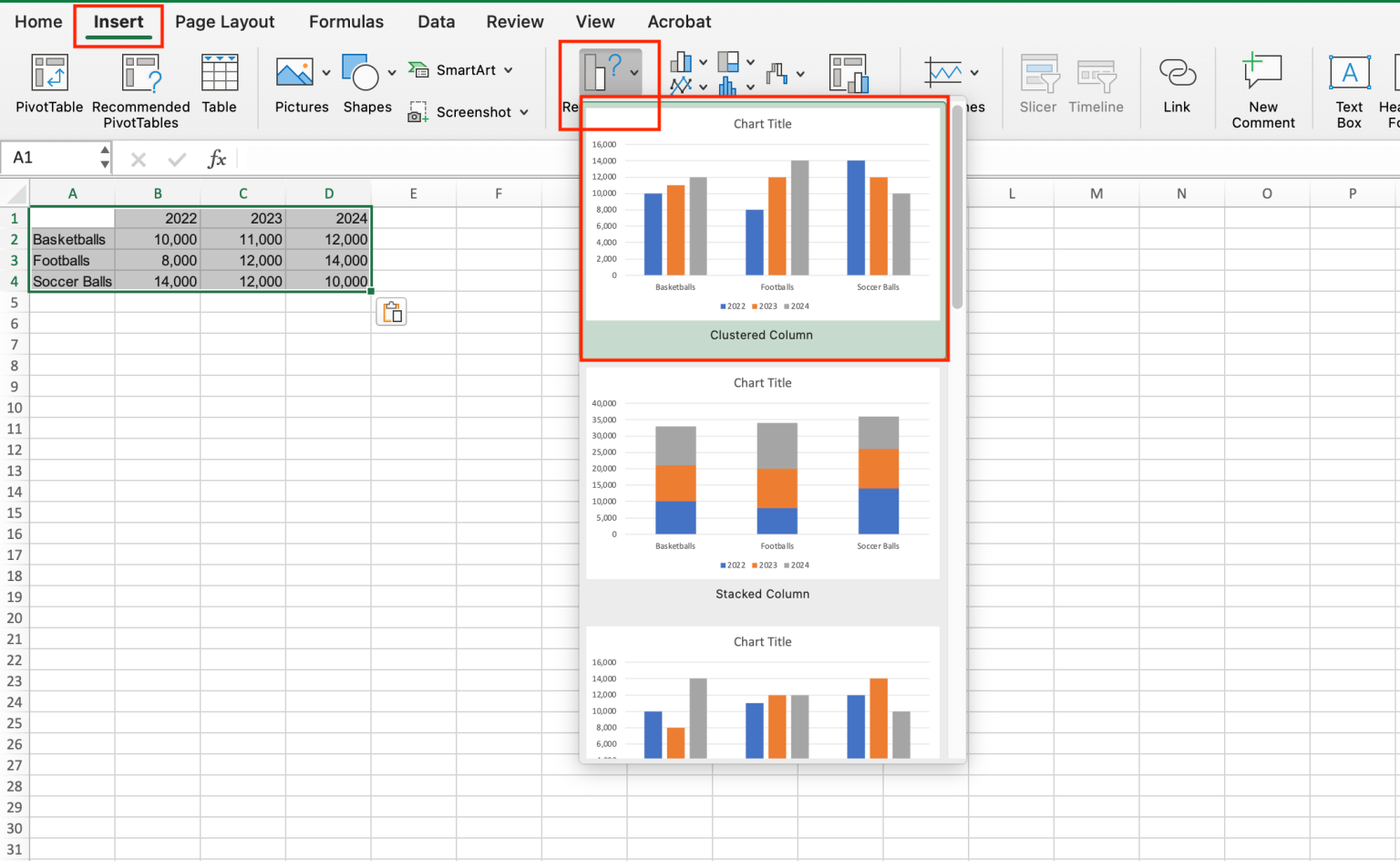 Excel basics: Get started with charts and sparklines – Computerworld
