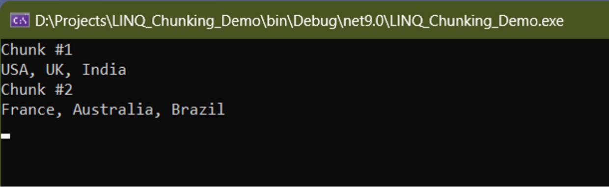 How to chunk data using LINQ in C# | InfoWorld