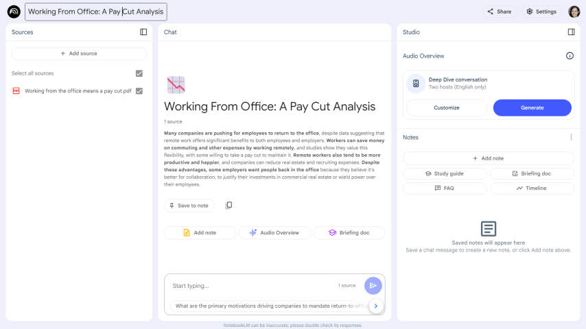 Google NotebookLM cheat sheet: Get fast insights into your docs ...