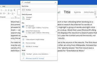 Word for Microsoft 365 cheat sheet – Computerworld