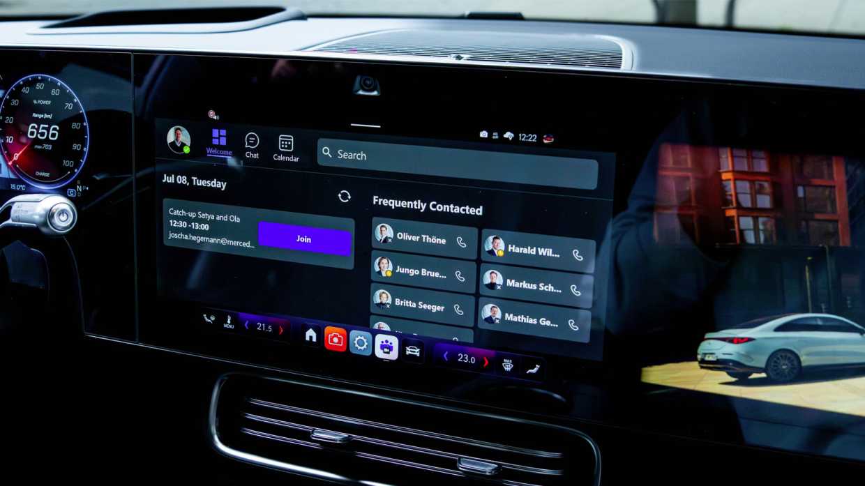 The car as Office: Mercedes integrates Teams, Intune and Copilot ...