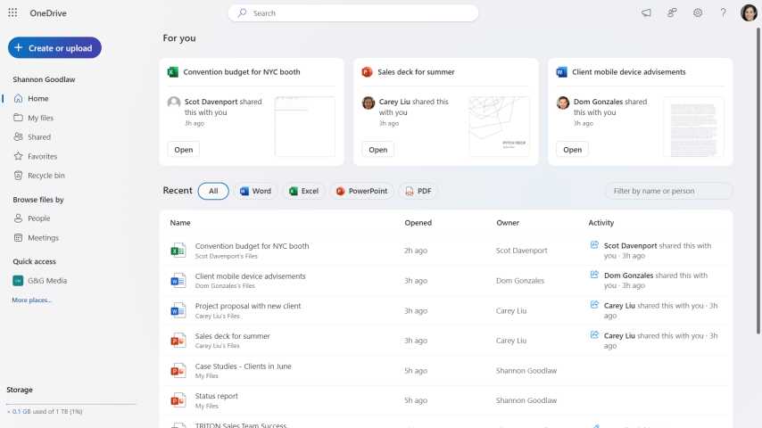 Microsoft OneDrive cheat sheet: Using OneDrive for Web – Computerworld