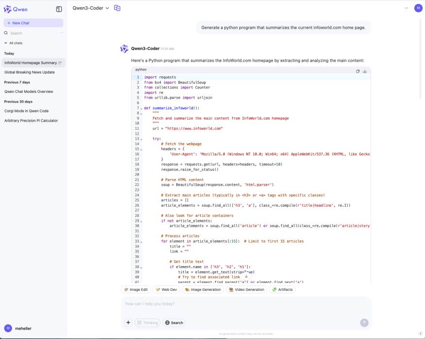 Qwen Code is good but not great | InfoWorld