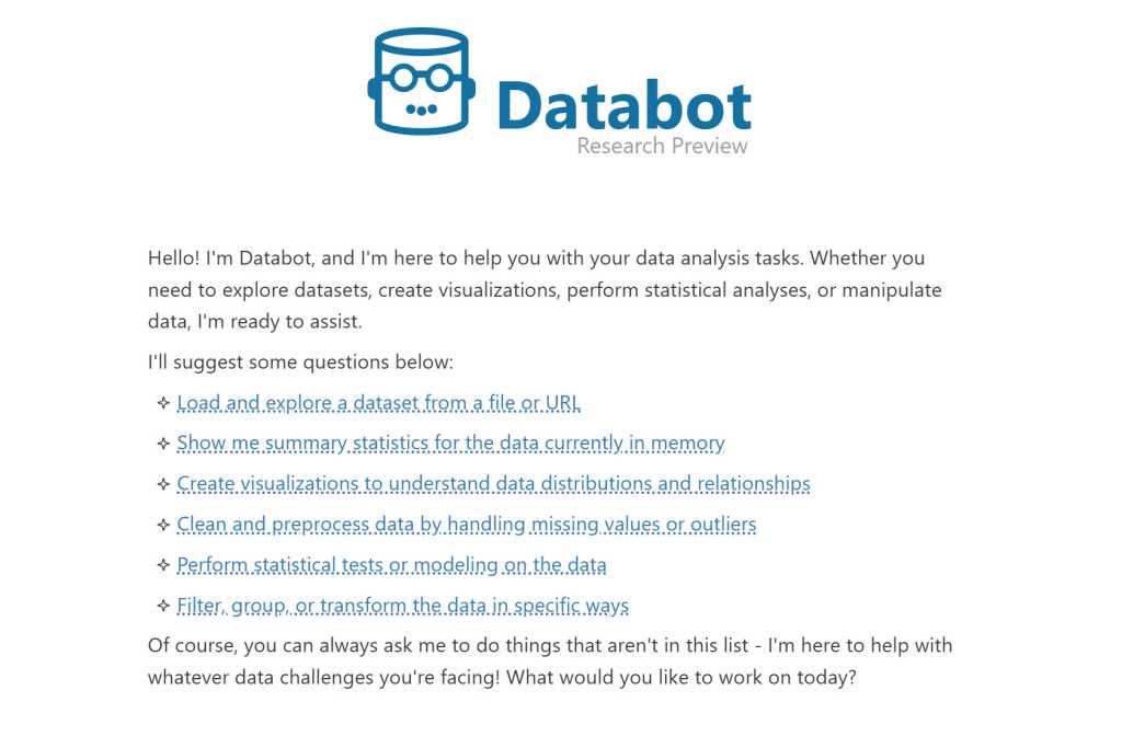 Databot: AI-assisted data analysis in R or Python | InfoWorld