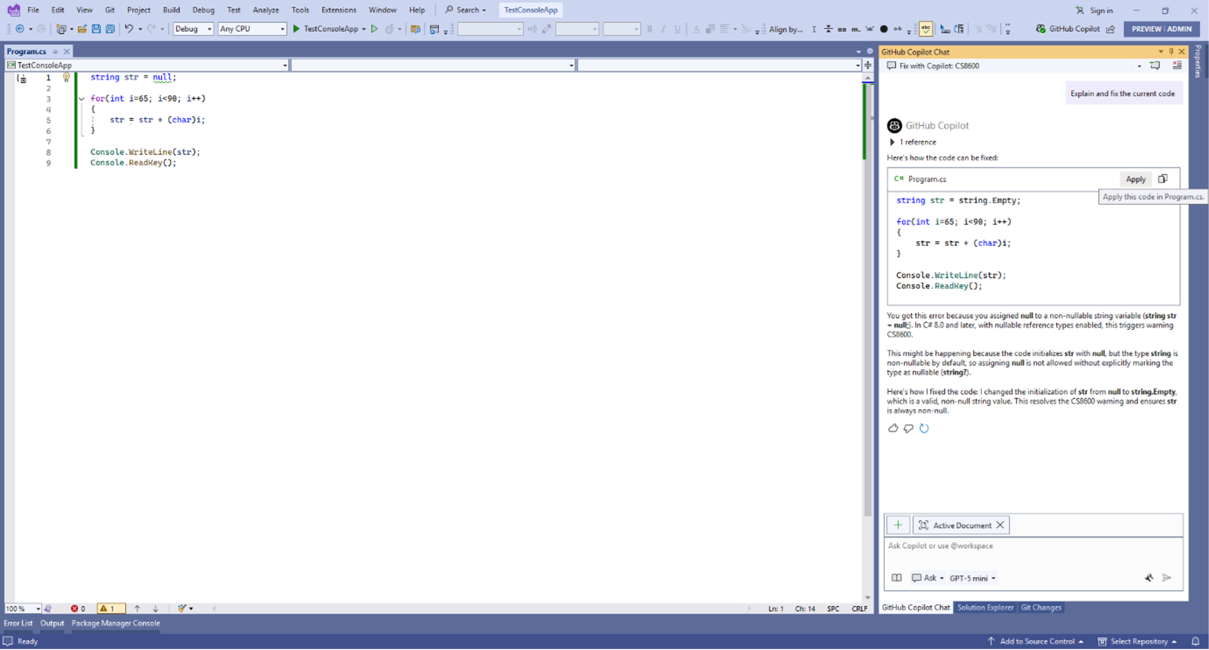 Getting started with GitHub Copilot in Visual Studio or VS Code | InfoWorld